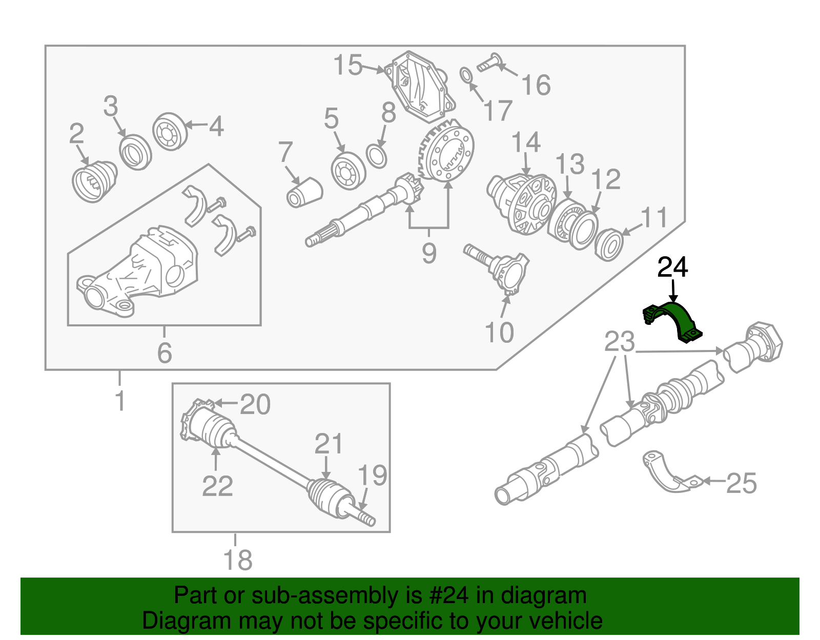 2016-2017 Infiniti QX50 Drive Shaft Assembly Upper Bracket 37512-AG800 | Faulkner Infiniti of ...