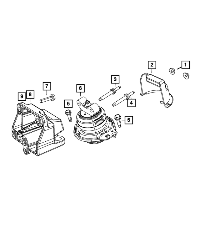 2011-2020 Mopar Engine Mount Bracket 4726026AB | Mopar Estores