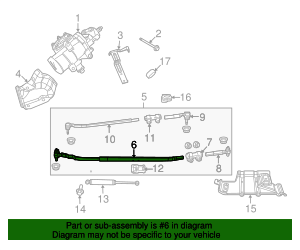 2008-2013 Mopar Steering Tie Rod End 68038055AD | TascaParts.com