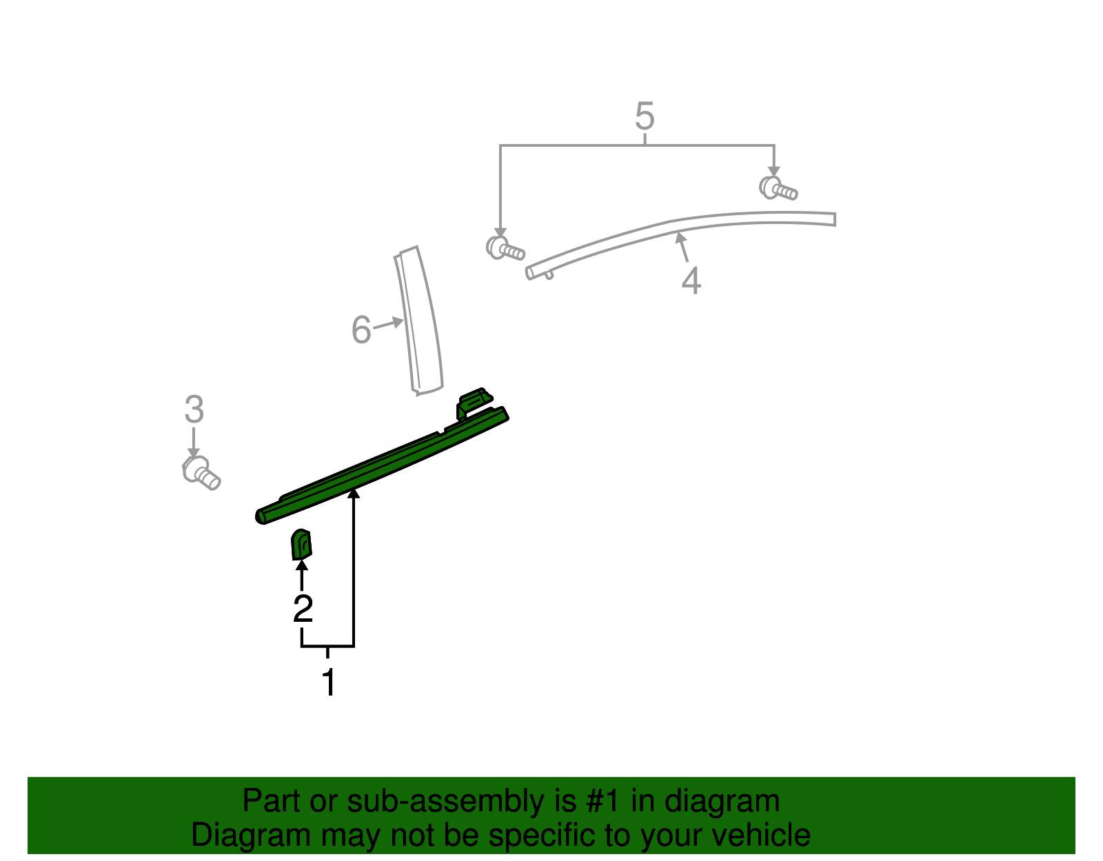 2009-2014 Acura TL Belt Molding 72950-TK4-A02 | OEM Parts Online