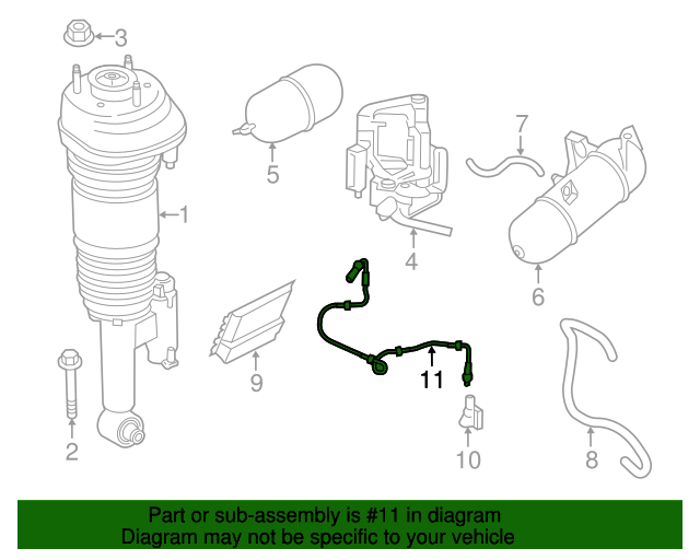 37-14-6-861-346 - Suspension Self-Leveling Wiring Harness 2016-2023 BMW ...