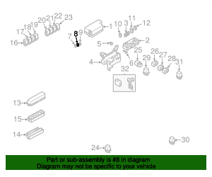 24319-C9907 - Multi-Purpose Fuse 1998-2004 Nissan | Nissan Parts ...