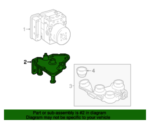 2022-2023 Mercedes-Benz C 300 ABS Modulator Bracket 206-430-34-00 ...
