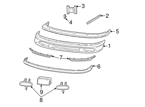 Bumper & Components - Front for 1997 Ford Expedition | OEM Parts Online