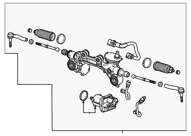 2021-2024 GM Electric Belt Drive Rack and Pinion Steering Gear 86544924 ...