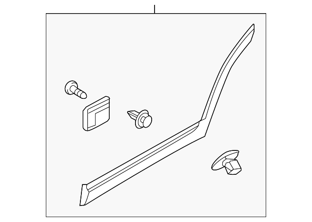 87732-C6000 - Body Side Molding 2016-2020 Kia Sorento | Kia.Parts Store