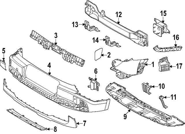 86636-DO300 - Center Bracket 2024 Kia EV9 | Kia.Parts Store