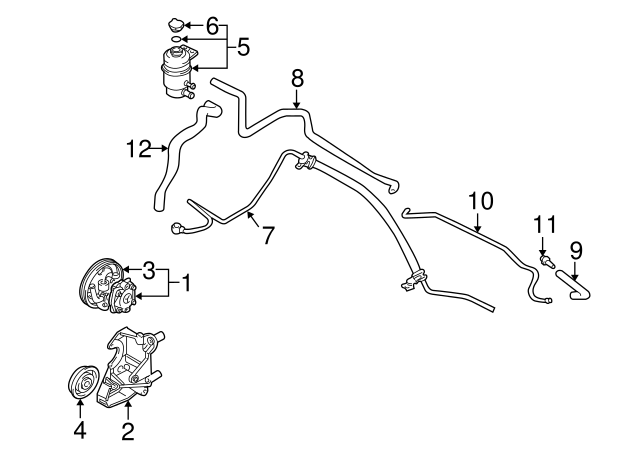 2003 Mitsubishi Outlander Pressure Hose MR961420 | Auto Parts