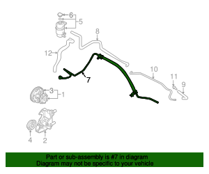 2003 Mitsubishi Outlander Pressure Hose MR961420 | Auto Parts