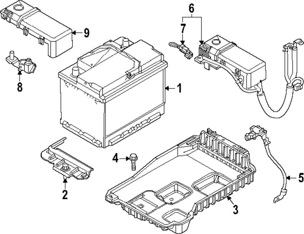 2024-2025 Kia EV9 Battery Cable 91850-DO020 | TascaParts.com