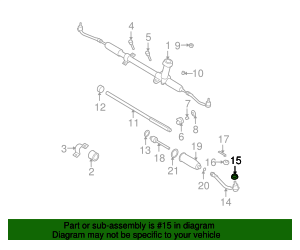 2007-2012 Hyundai Elantra Outer Tie Rod Dust Cap 56828-2H000 | OEM ...