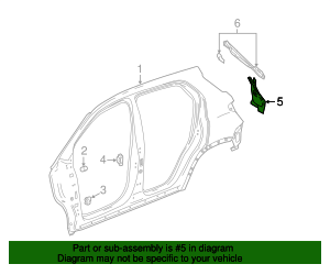 2013-2022 Buick Encore Driver Side Body Side Tail Lamp Pocket 25983305 ...