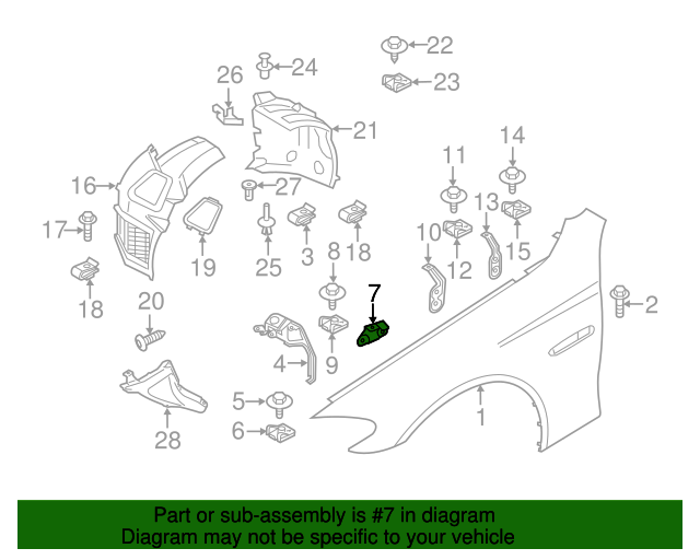 41357207203 - 2011-2016 BMW Front Support (41-35-7-207-203) | BMW of ...