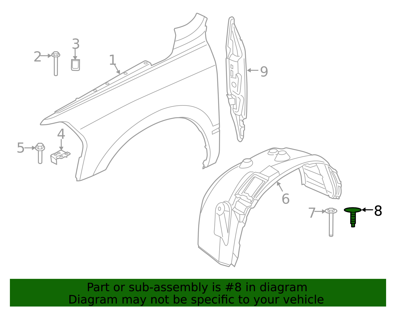 2011-2024 Mopar Push Pin 06510139AA | Mopar Parts Canada