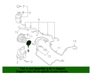 2007-2013 Mitsubishi Outlander Tensioner Pulley 1341A012 | Mitsubishi ...