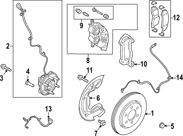 NL3Z-1104-C - Wheel Bearing And Hub Assembly 2022-2024 Ford F-150 ...