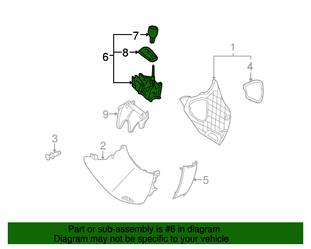 2007-2009 GM Automatic Transmission Control Base 25897280 GM ...