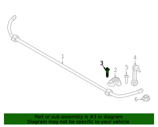 Genuine BMW 07-11-9-908-084 | Suspension Stabilizer Bar Bracket Bolt ...