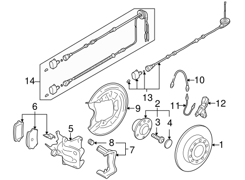 Rear Brakes for 2008 Volkswagen Rabbit | OEM Parts Online