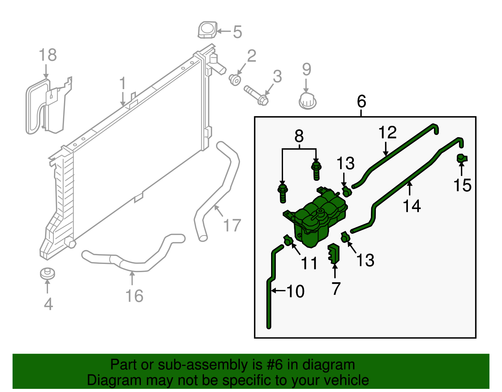 2016-2024 Nissan Expansion Tank 21710-EZ30B | Nissan Parts Central