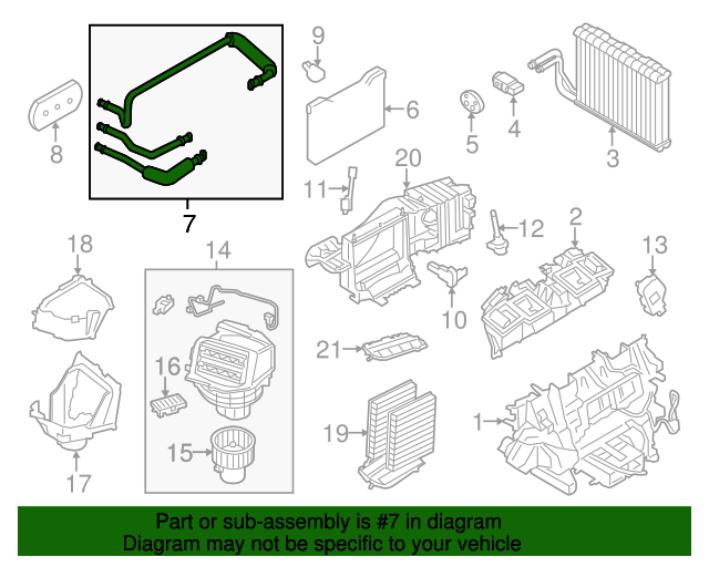 Genuine BMW 64-11-9-187-284 | Pipe Assembly | FREE Shipping on Most ...