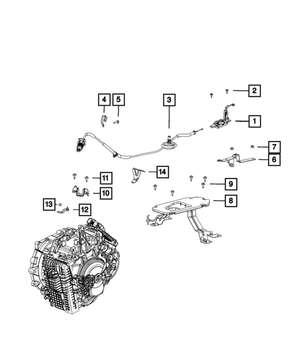 2014-2023 Mopar Parking Brake Cable Bracket 68102284AB | Mopar ...