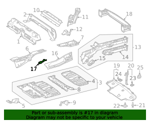 247-612-45-00 - Front Rail Extension Reinforcement 2020-2023 Mercedes ...