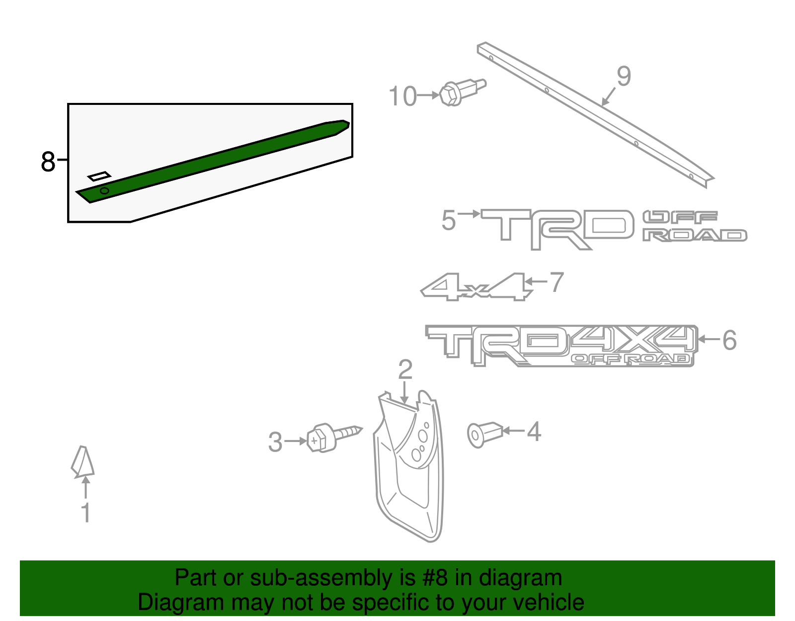 2014-2021 Toyota Tundra Side Trim Panel 66249-0C091 | OEM Parts Online