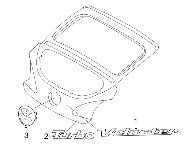 2012-2013 Hyundai Veloster Emblem 87370-2V010 | OEM Parts Online