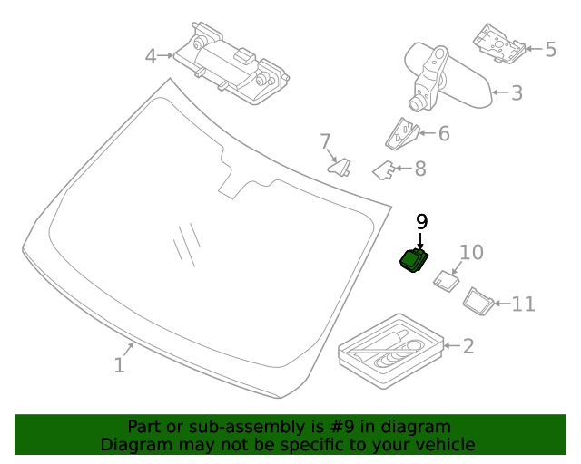 LR137198 - Rain Sensor 2014-2022 Land Rover | AutoNationParts.com