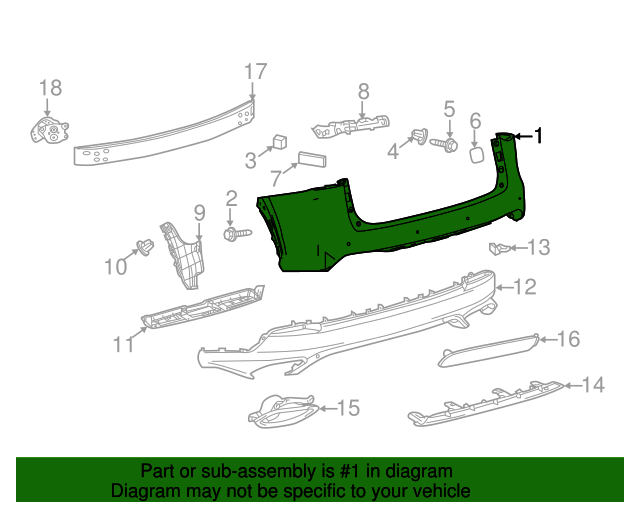 52159-78909 - Bumper Cover 2015-2021 Lexus | Lexus Parts Outlet