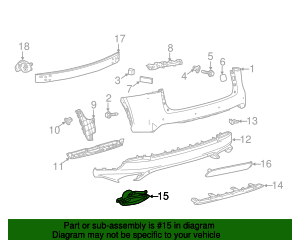 2018-2021 Lexus NX300 Exhaust Tail Pipe Tip 52106-78010 ...