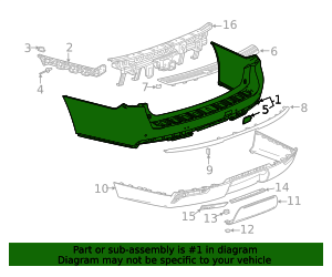 2021-2024 GM Bumper Cover 87814043 GM | GMPartsDirect.com
