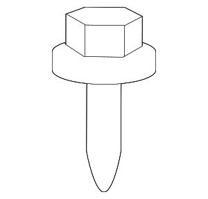 163-990-01-36 - Fender Extension Panel Bolt 1998-2024 Mercedes-Benz ...