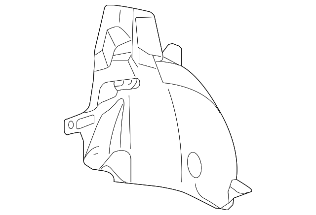 204-690-68-30 - Fender Liner 2008-2015 Mercedes-Benz C 63 AMG ...