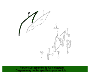 80330-JM00B - Window Channel 2008-2015 Nissan | AutoNationParts.com