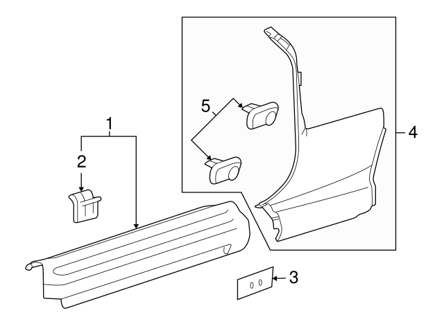 2006-2011 GM Cowl Kick Panel Retainer Clip 11609483 | TascaParts.com