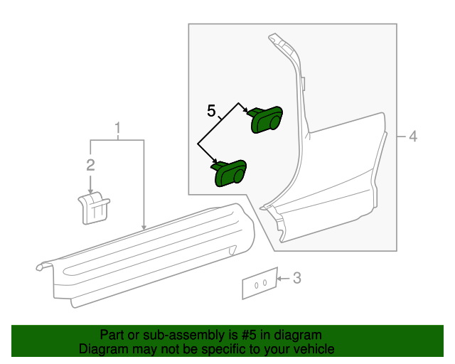 2006-2011 GM Cowl Kick Panel Retainer Clip 11609483 | GMPartsDirect.com