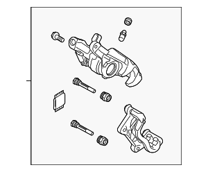 2014-2018 Mazda 3 Caliper Assembly B4Y7-26-98ZD | OEM Parts Online