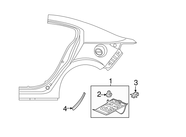 2014-2018 Mazda 3 Lower Deflector BHN9-51-PW0A | TascaParts.com
