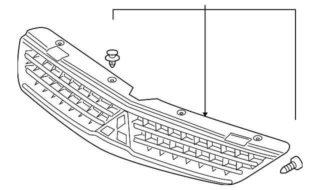 2006-2007 Mitsubishi Lancer Grille 7450A168 | QuirkParts