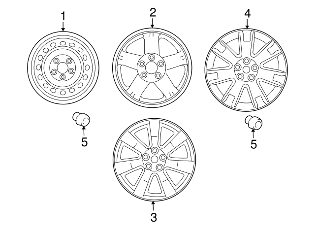 2008-2013 Mitsubishi Outlander Wheel, Alloy 4250A723 | Mitsubishi Parts ...