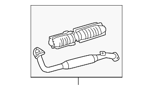 2003-2005 Lexus LX470 Converter & Pipe 17410-50370 | OEM Parts Online