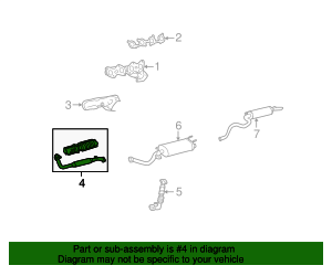 2003-2005 Lexus LX470 Converter & Pipe 17410-50370 | OEM Parts Online