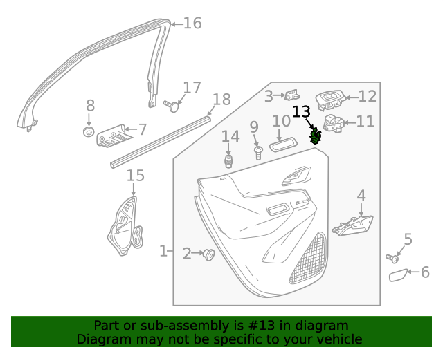 2016-2024 GM Multi-Purpose Clip 11547710 GM | GMPartsDirect.com