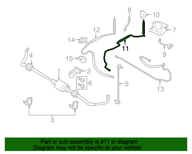 37-13-6-777-216 - Pressure hose assy 2010-2019 BMW | AutoNationParts.com