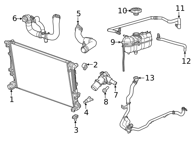 2019-2023 Jeep Cherokee Cooler 68399029AA | Mopar Wholesale