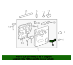 2007-2014 GM Black Interior Driver Side Door Handle 15936892 GM ...