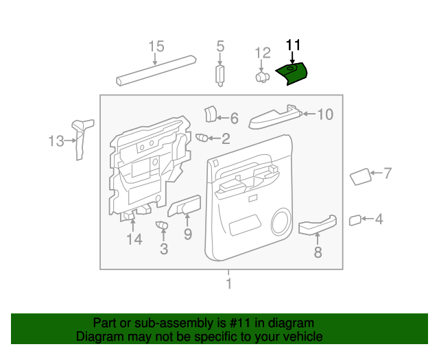 2007-2014 GM Switch Bezel 15924308 | GMPartsDirect.com