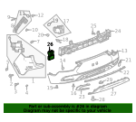 2020-2025 Buick Encore GX Rear Bumper Lower Fascia Bracket 42746831 GM ...